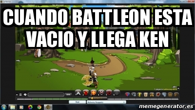 Meme Personalizado - cuando battleon esta vacio y llega ken - 16911843