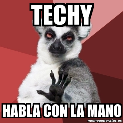 Meme Chill Out Lemur - techy habla con la mano - 16919202