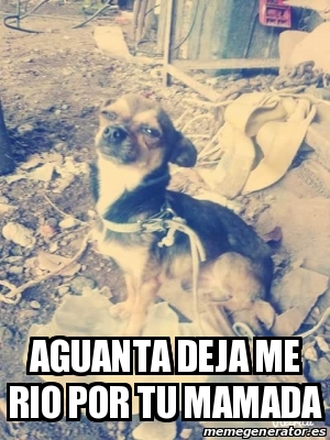 Meme Personalizado - aguanta deja me Rio por tu mamada - 16925227