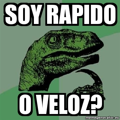 Meme Filosoraptor - soy rapido o veloz? - 17240093