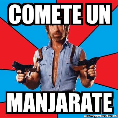 Meme Chuck Norris - comete un manjarate - 17273422