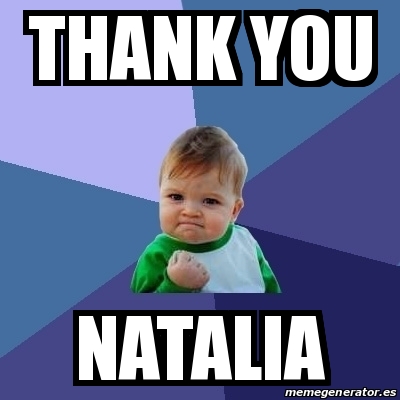 Meme Bebe Exitoso - THANK YOU NATALIA - 17274849