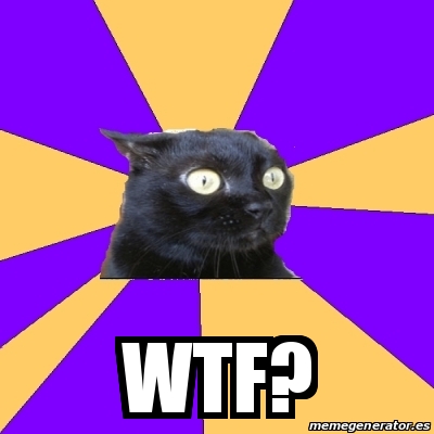 Meme Anxiety Cat - WTF? - 17290829