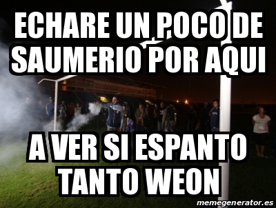 Meme Personalizado - echare un poco de saumerio por aqui a ver si ...