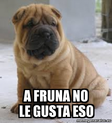 Meme Personalizado - a fruna no le gusta eso - 17410685