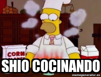 Meme Personalizado - Shio cocinando - 17050614