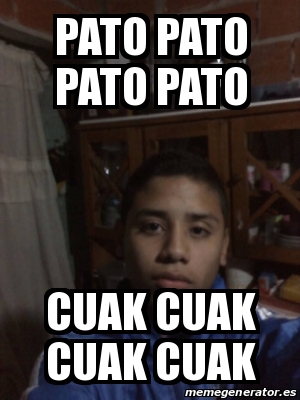 Meme Personalizado - pato pato pato pato cuak cuak cuak cuak - 17058377