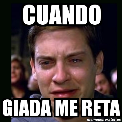 Meme crying peter parker - Cuando Giada me reta - 17613292