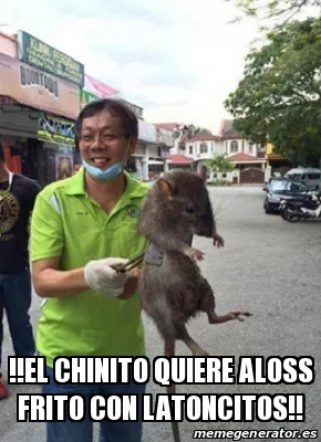 Meme Personalizado - !!el chinito quiere aloss frito con latoncitos ...