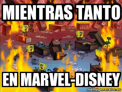 Meme Personalizado - Mientras tanto En Marvel-disney - 17724040