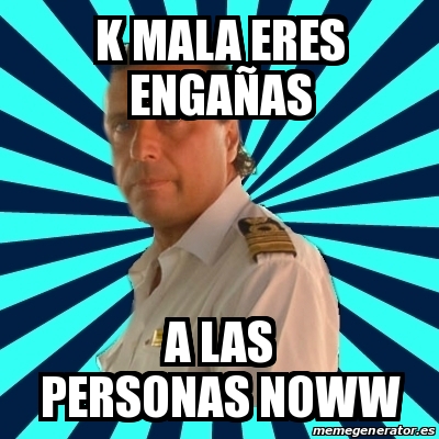 Meme Francesco Schettino - k mala eres engaÃ±as a las personas noww ...