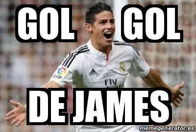 Meme Personalizado - GOL GOL DE JAMES - 17799068
