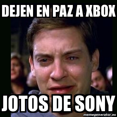 Meme crying peter parker - dejen en paz a xbox jotos de sony - 17813933