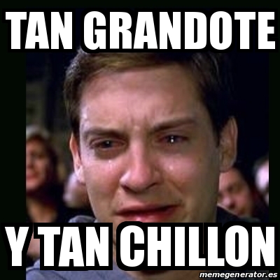 Meme crying peter parker - tan grandote y tan chillon - 17822482