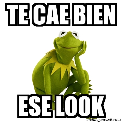 Meme Kermit the frog - TE CAE BIEN ESE LOOK - 17825207