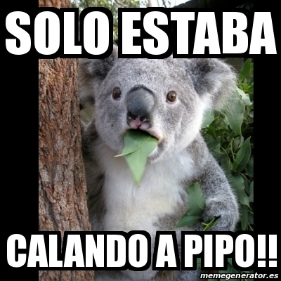 Meme Koala - Solo estaba calando a pipo!! - 17836891