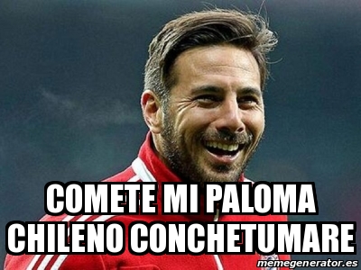 Meme Personalizado - comete mi paloma chileno conchetumare - 17979529