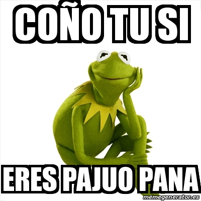 Meme Kermit the frog - COÃ‘O TU SI ERES PAJUO PANA - 17990415