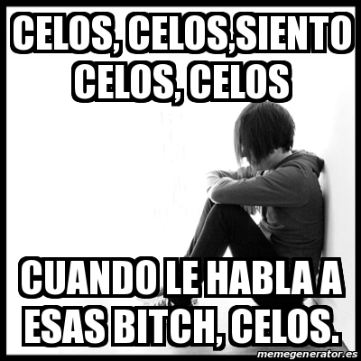 Meme First World Problems - celos, celos,siento celos, celos cuando le ...