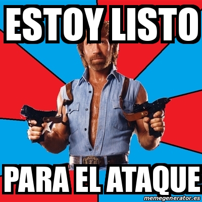 Meme Chuck Norris - Estoy listo para el ataque - 18119698