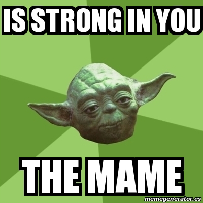 Meme Yoda - is strong in you the mame - 18125799