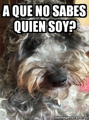 Meme Personalizado - A que no sabes quien soy? - 18171364