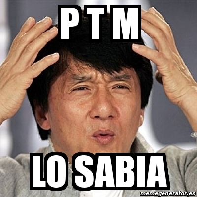 Meme Jackie Chan - P T M LO SABIA - 18177284