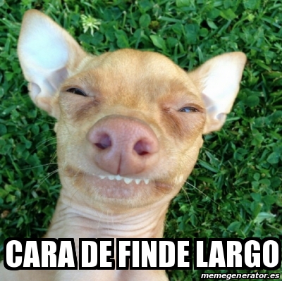 Meme Personalizado - CARA DE FINDE LARGO - 18219372