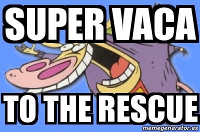 Meme Personalizado - Super vaca To the rescue - 18313526