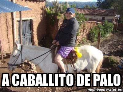 Meme Personalizado - a cABALLITO DE PALO - 18329850