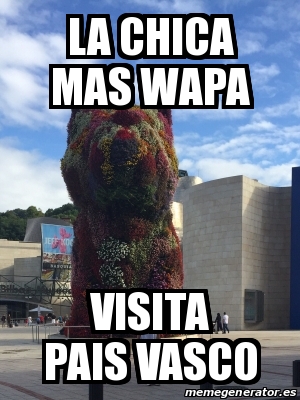 Meme Personalizado - la chica mas wapa visita pais vasco - 18357442
