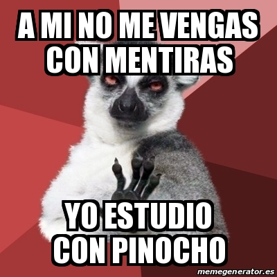 Meme Chill Out Lemur - A MI NO ME VENGAS CON MENTIRAS YO ESTUDIO CON ...