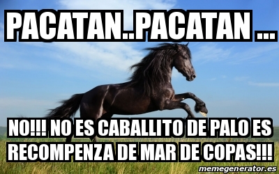 Meme Personalizado - pacatan..pacatan ... no!!! no es caballito de palo ...