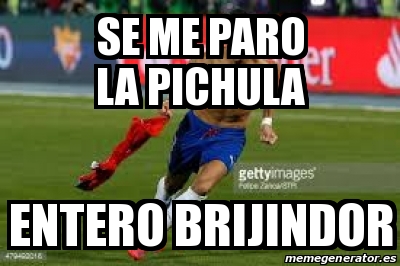 Meme Personalizado - SE ME PARO LA PICHULA ENTERO BRIJINDOR - 18482749