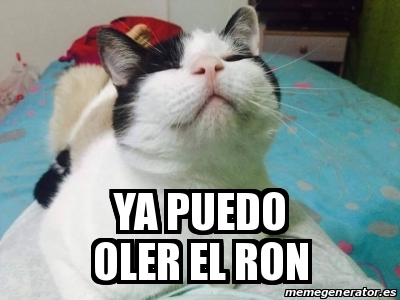 Meme Personalizado - YA PUEDO OLER EL RON - 18548718
