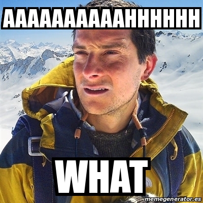 Meme Bear Grylls - Aaaaaaaaaahhhhhh What - 18621546
