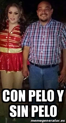 Meme Personalizado - con pelo y sin pelo - 18795712