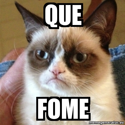 Meme Grumpy Cat - que fome - 18081282