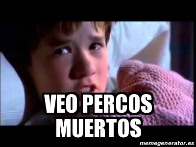 Meme Personalizado - veo percos muertos - 18849049