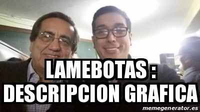 Meme Personalizado - lamebotas : Descripcion grafica - 18888892