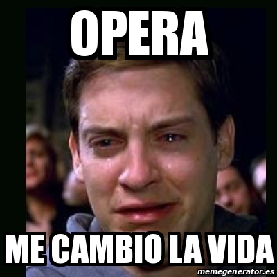 Meme crying peter parker - Opera me cambio la vida - 18097756