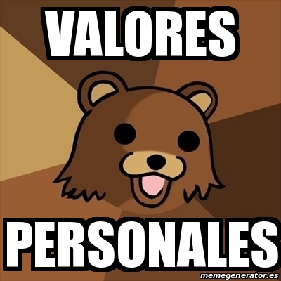 Meme Pedobear - valores personales - 18984956