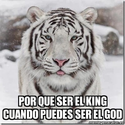 Meme Personalizado - por que ser el king cuando puedes ser el god ...