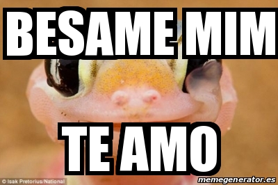 Meme Personalizado - besame mim te amo - 19340812