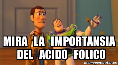 Meme Personalizado - MIRA LA IMPORTANSIA DEL ACIDO FOLICO - 19374040
