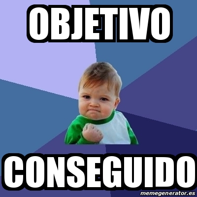 Meme Bebe Exitoso - Objetivo Conseguido - 19395536