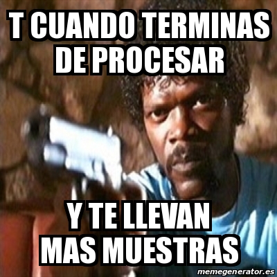 Meme Pulp Fiction - T cuando terminas de procesar y te llevan mas ...