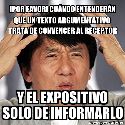 Meme Jackie Chan - !por favor! cuÃ¡ndo entenderÃ¡n que un texto ...
