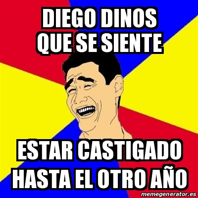 Meme Yao Ming - Diego Dinos que se siente estar castigado hasta el otro ...