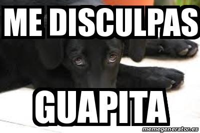 Meme Personalizado - me disculpas guapita - 19678473